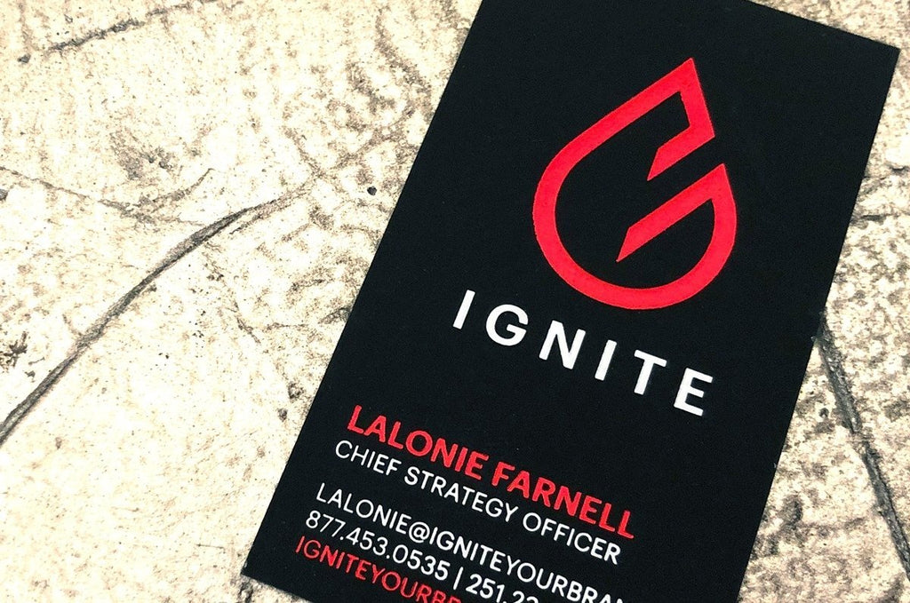 Pure Black Business Cards With Foil Colours | Clubcard Vancouver ...