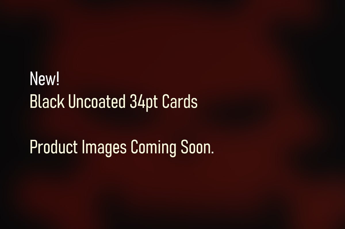 Foil Stamped 34pt Thick Uncoated Black Cards — Clubcard Printing Canada