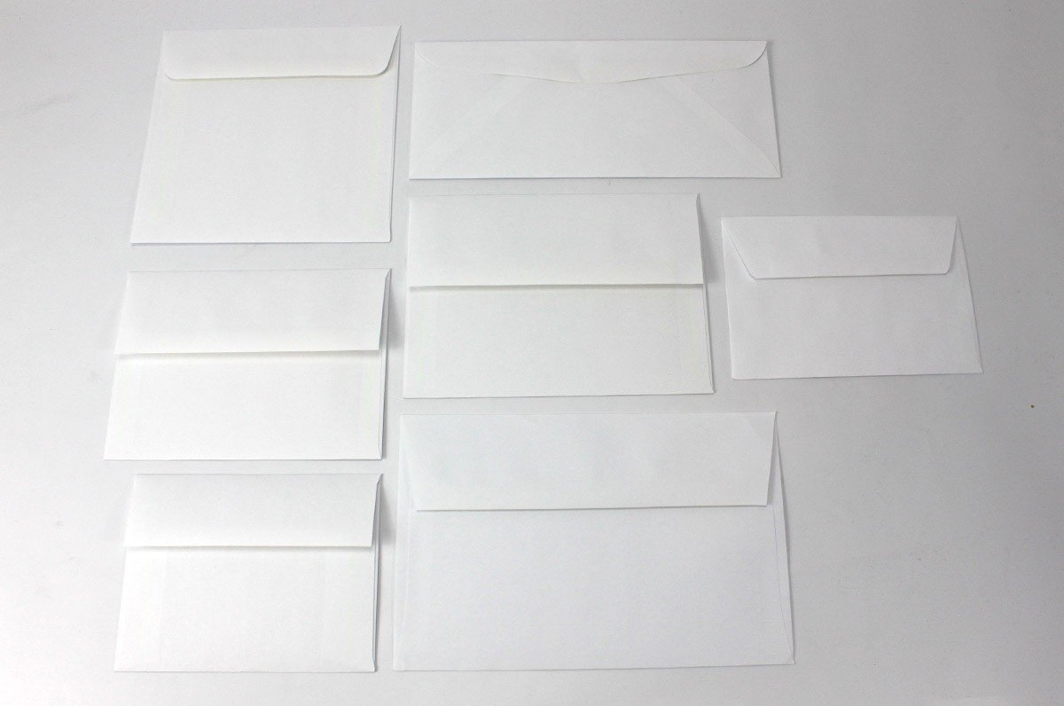 Clubcard's Smooth Blank White Wove Envelopes on Uncoated Paper Stock ...