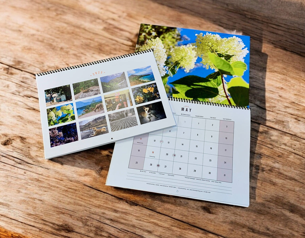 Custom 2026 Coil Bound Calendar Printing | Clubcard Vancouver ...