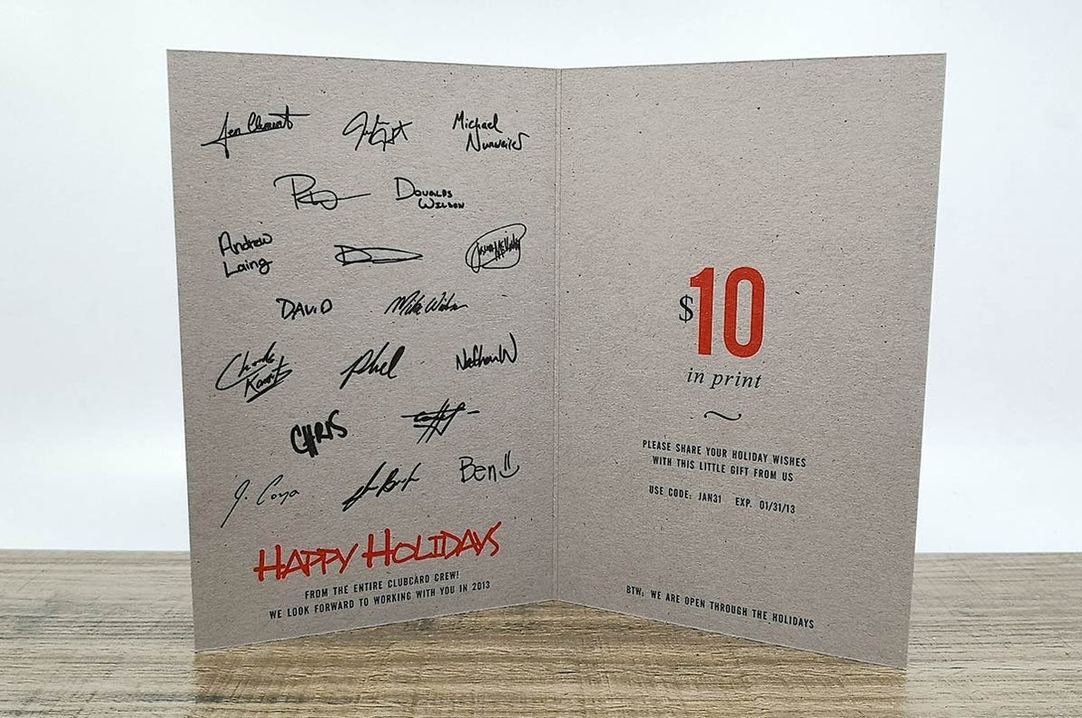 Bespoke Greeting Cards Printed On Concrete Grey 20pt Cardstock ...