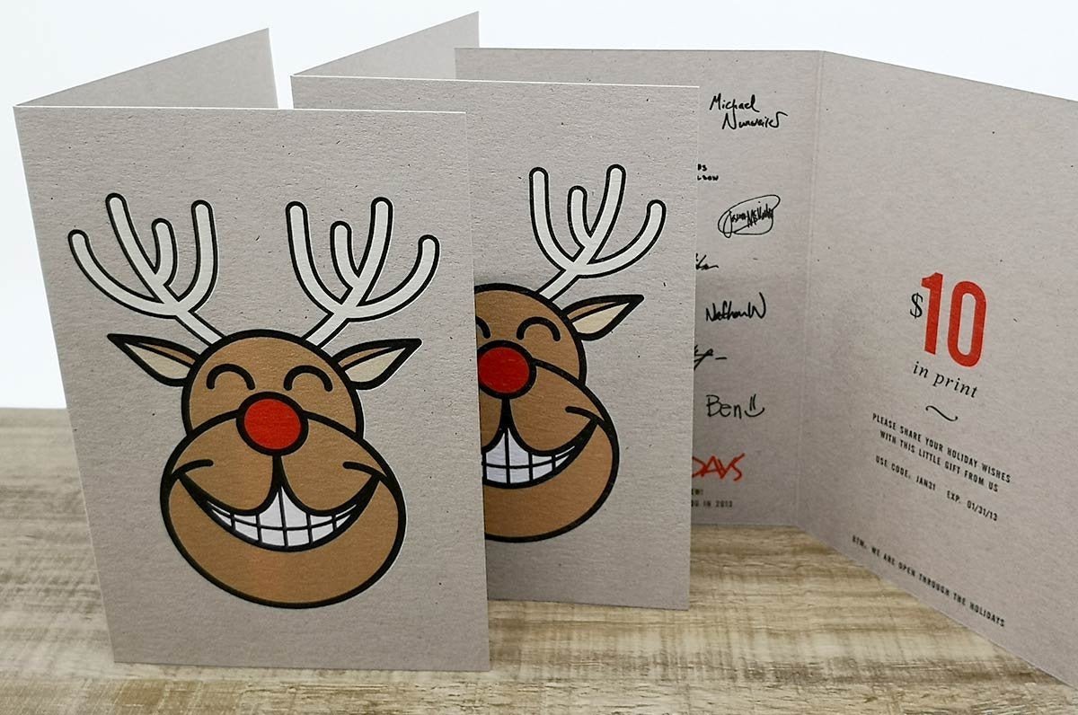 Bespoke Greeting Cards Printed On Concrete Grey 20pt Cardstock ...