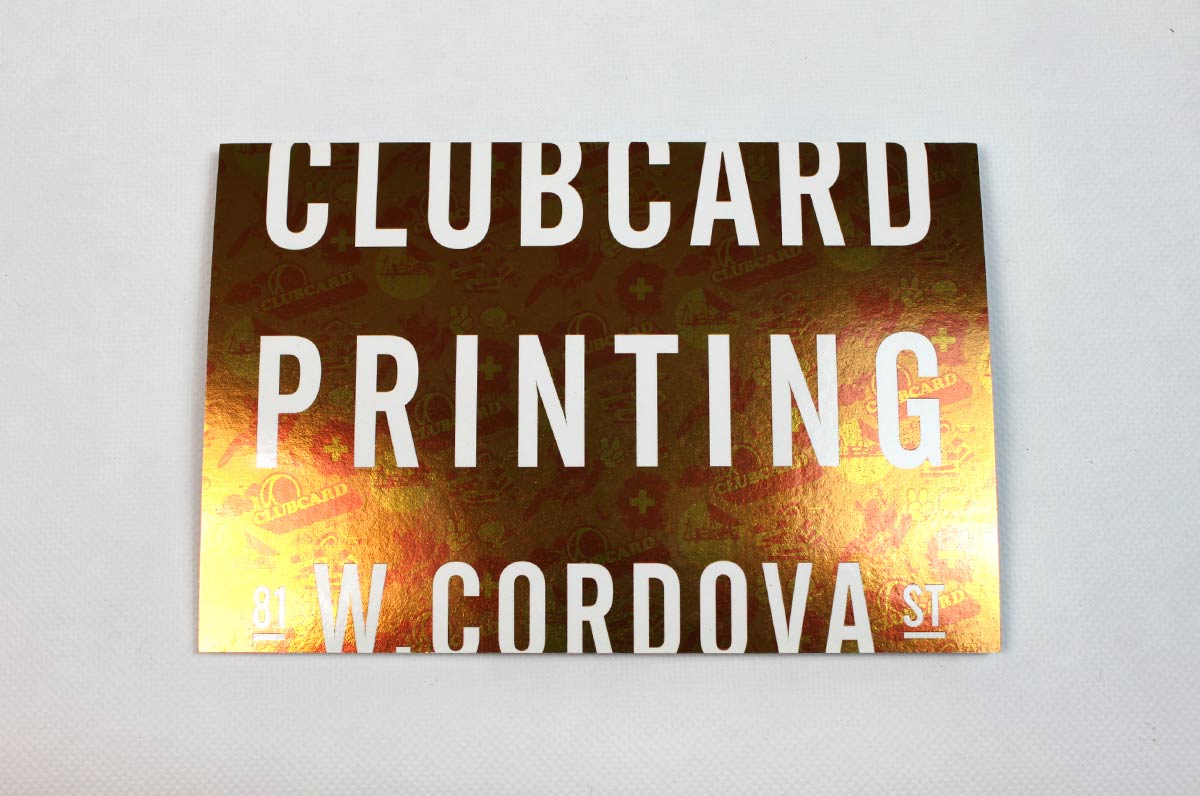 Rack Cards Printed In Unlimited Foil Colours At Clubcard Vancouver ...