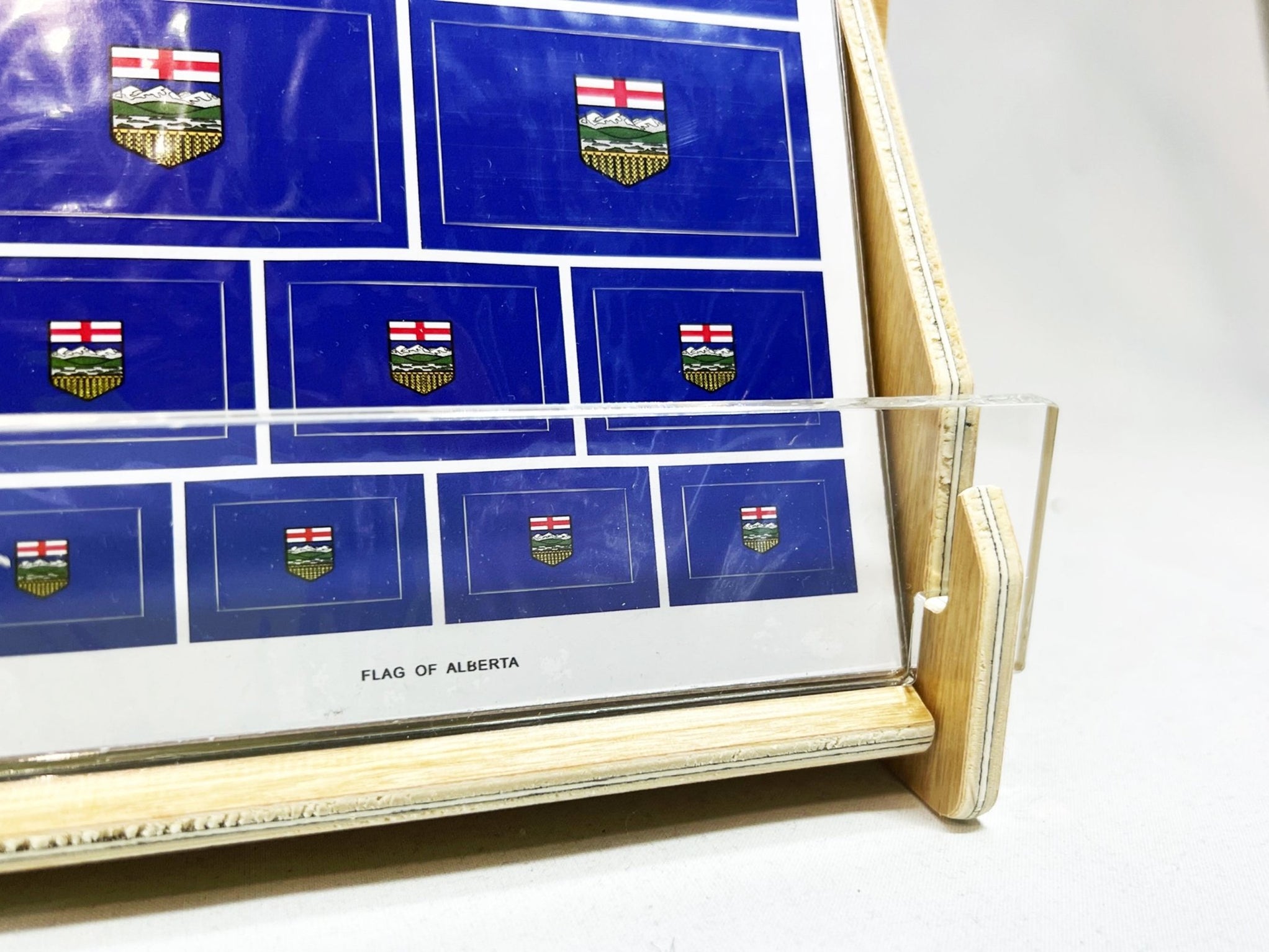 4-Tier Greeting Card Display Rack – 27" Birch Plywood & Acrylic ...