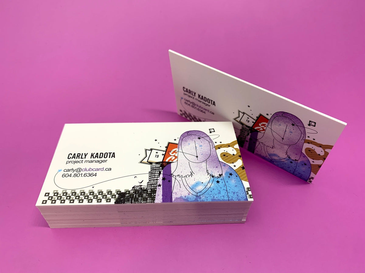 Really Thick Business Cards Printed in 38pt Uncoated Card Stock ...