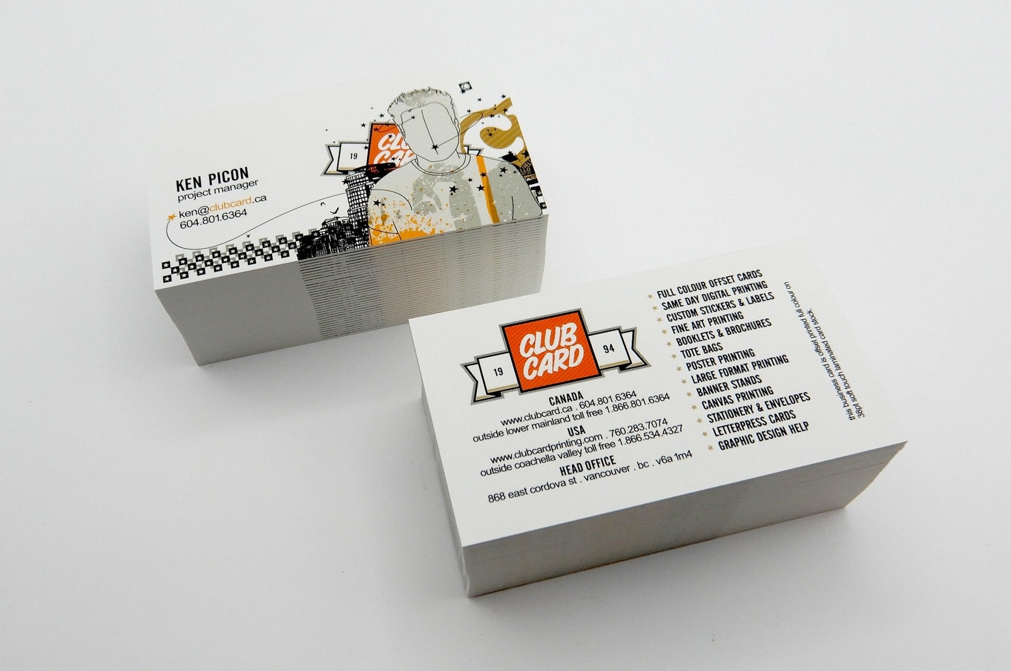 Ultra Thick 38PT Soft Touch Laminated Business Cards — Clubcard ...