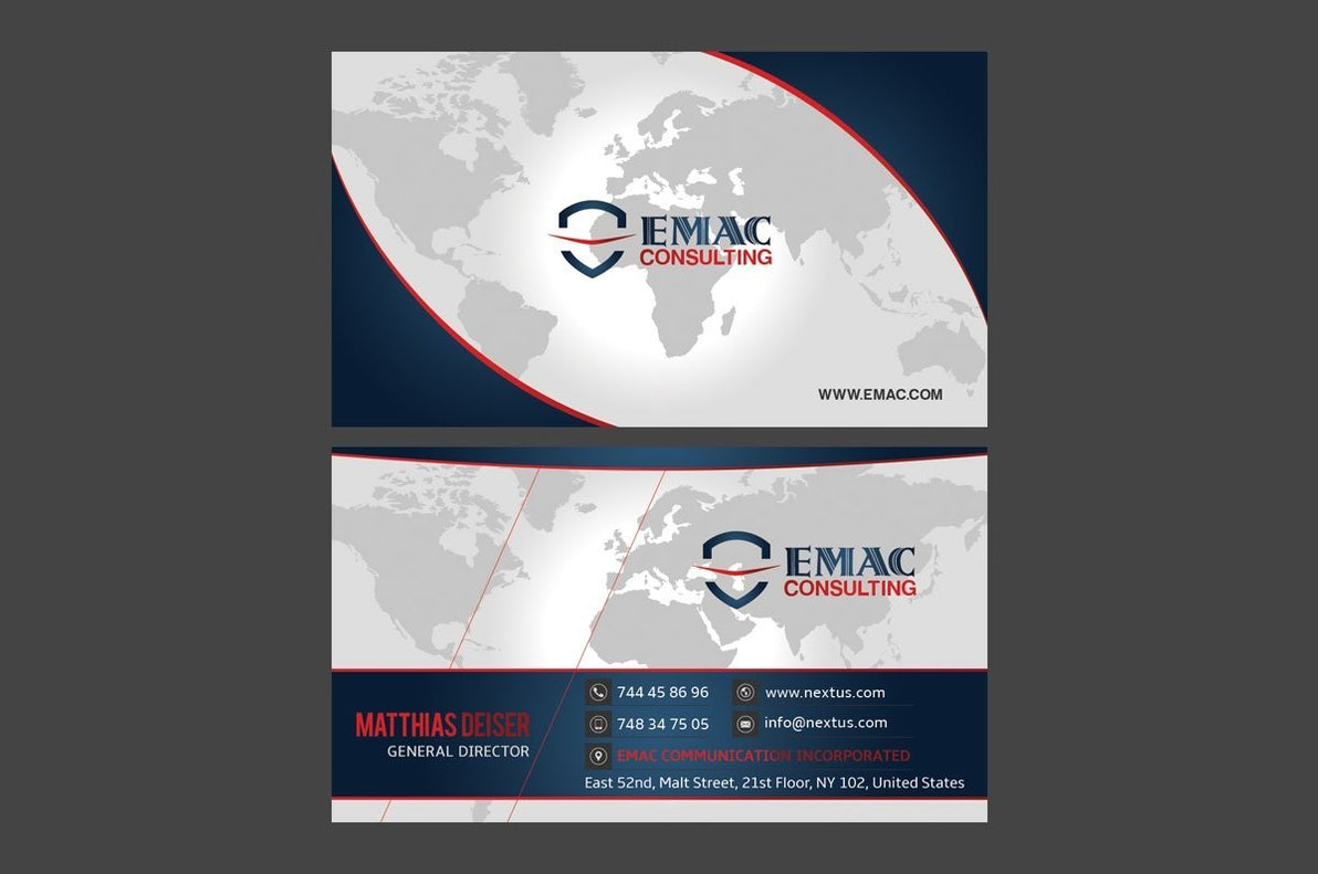 The World Business Card Template From Clubcard Encompasses World Maps ...